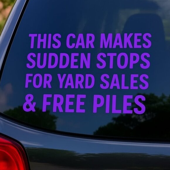 Handmade | Other | Handmade This Car Makes Sudden Stops For Yard Sales ...